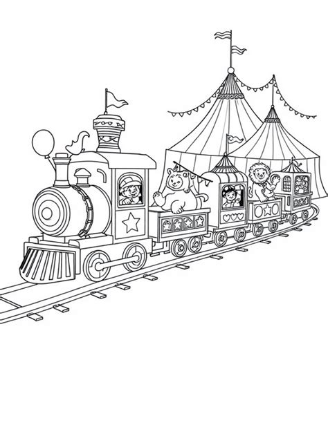 Circus Train Coloring Pages Why I Love Trains Lancer Spirit Online