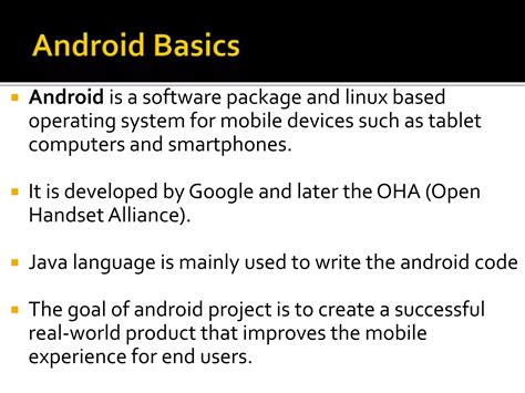 Android Terminologies Pptx Operating Systems Computer Software And Applications