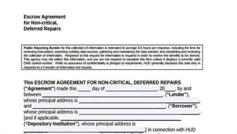 Free 11 Escrow Agreement Forms In Pdf Ms Word