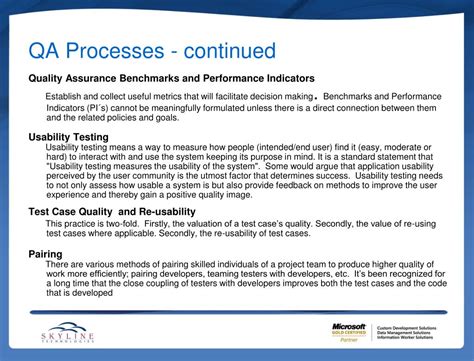 PPT Software Development QA Best Practices PowerPoint Presentation