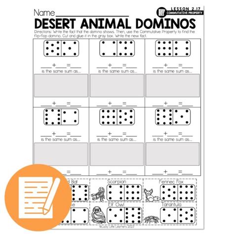 Lucky To Learn Math 1st Grade Lesson 217 Commutative Property Independent Practice
