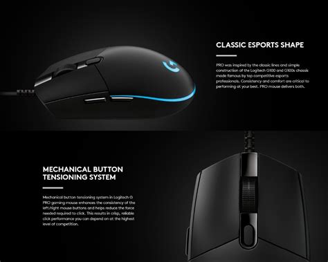 Новая G PRO! Проводная игровая мышь logitech G PRO HERO 16K сенсор ...