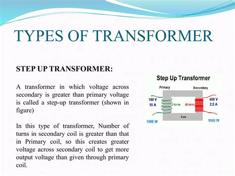 Presentation About Transformer And Its Types Pptx