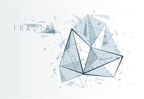 Premium Vector Low Poly Particles Abstract Vector Background Polygonal Fractal Design 3d