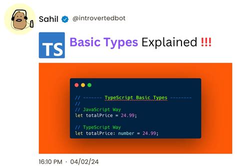 florin lungu on linkedin how types work in typescript explained with javascript typescript code
