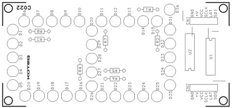 7 Segment Led Based Spi Display Using 74hc595 Pcb Silk Electronics
