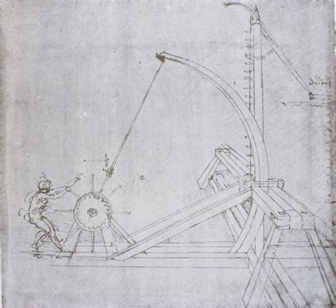 Design For A Catapult From The Codex Atlanticus” Fol 51 Recto C