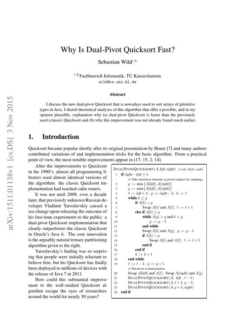 download pdf why is dual pivot quicksort fast