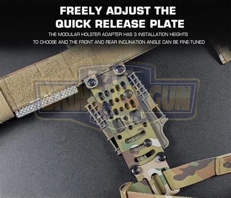 เพลทโหลดต่ำ Cnc เพลทลดต่ำ Cnc เพลท Cnc Modular Holster Adapter Mha Bring Bb Gun Shop