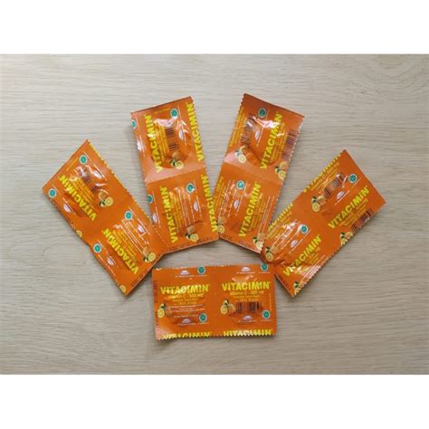 Jual Vitacimin Vitamin C 500 Mg Rasa Orange Shopee Indonesia