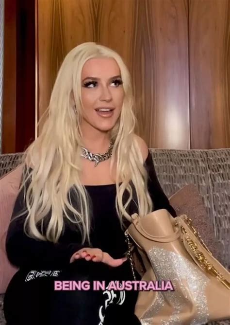 Christina Aguilera Shows Off Lube Collection She Hands Out To Make Girls Smile Daily Star