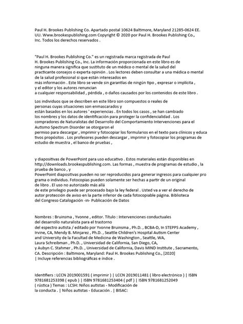 Ndbi Parte 2 Descargar Gratis Pdf Espectro Autista Derechos De Autor