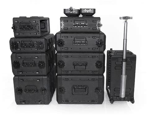 Plastic Easy Carrying Hard Dj 2u Amplifier Rack Case Strong 3u Rack