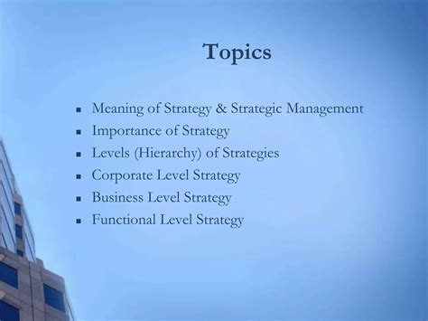 Hierarchy Of Strategies Pptx