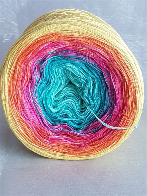 Items Similar To Color Gradient Yarn Flower Power On Etsy