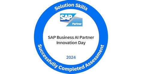 Aditya Kulkarni On Linkedin Solution Skills Sap Business Ai Partner Innovation Day Was Issued