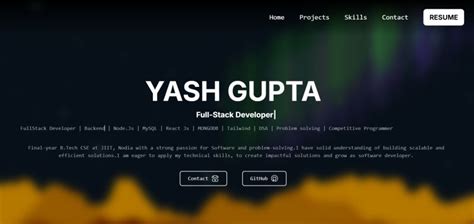 portfolio webdevelopment softwareengineering frontenddevelopment… yash gupta