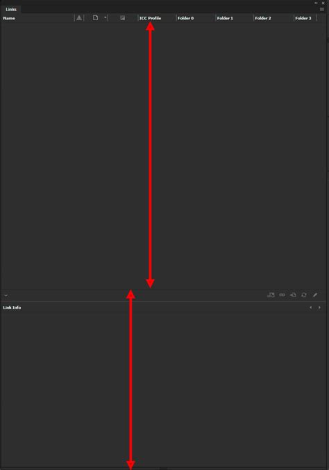 Links Panel Doesnt Remember Its Link Info Divider Adobe Community 15304905