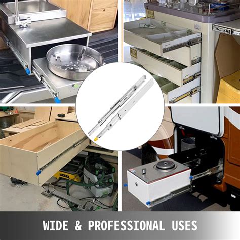Vevor Heavy Duty Drawer Slides 22 Length Locking Drawer Slides 500lbs