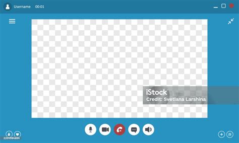 화상 통화 사용자 인터페이스 화상 채팅 화면 템플릿 모바일 컴퓨터 노트북 버튼으로 온라인 채팅 플랫 벡터 일러스트 레이 션 Brand Name Online Messaging