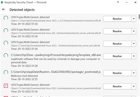 Unable To Delete Detected Objects Kaspersky Security Cloud Kaspersky Support Forum
