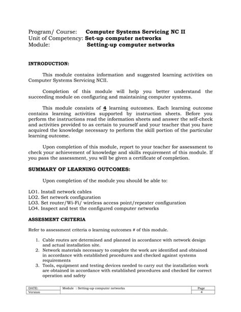 Css Nc Ii Module Set Up Computer Networks