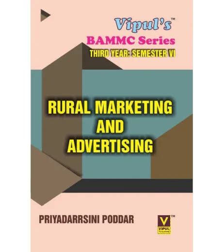 Rural Marketing And Advertising Tybammc Sem 6 Vipul Prakashan