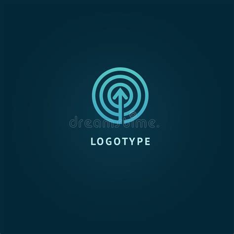 Arrow Icon Vector Flat Style Illustration Abstract Business Logo