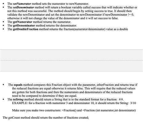 Solved Fraction Class Write A Class Encapsulating The