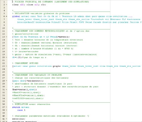 7 Extrait Du Code De Modélisation En Matlab Download Scientific Diagram