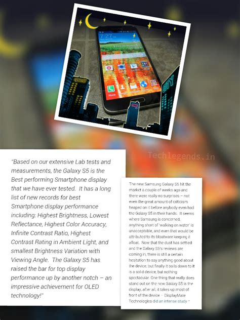 Galaxy S5 Has The Best Display Ever