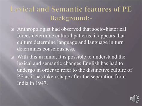Lexical And Semantic Features Of Pakistani English Pptx