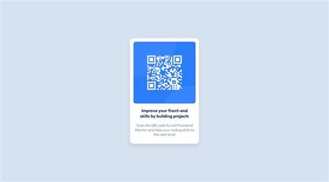 Frontend Mentor Qr Code Solution Using Html Css Flexbox Coding