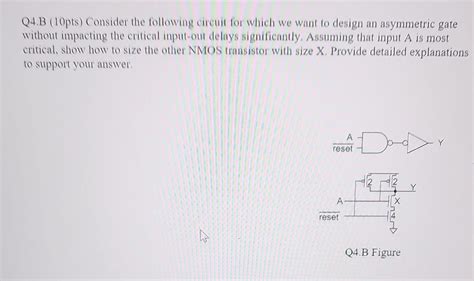 Solved Q4b 10pts Consider The Following Circuit For Which
