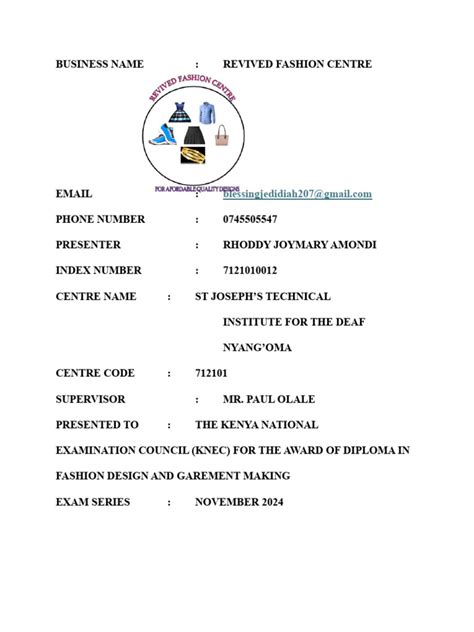 Rhoddy Joymary Amondi Pdf Business Expense