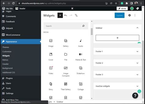 How To Add Widgets In Wordpress Geeksforgeeks