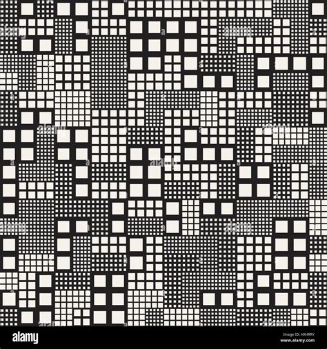 Endless Abstract Background With Random Size Squares Vector Seamless