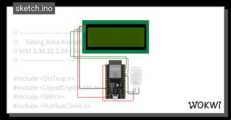 Gilang Raka Ramadhan UTS Wokwi ESP32 STM32 Arduino Simulator