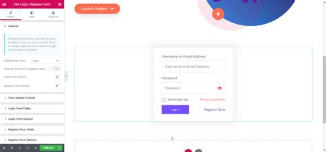 Introducing Essential Addons Login Registration Widget For Elementor