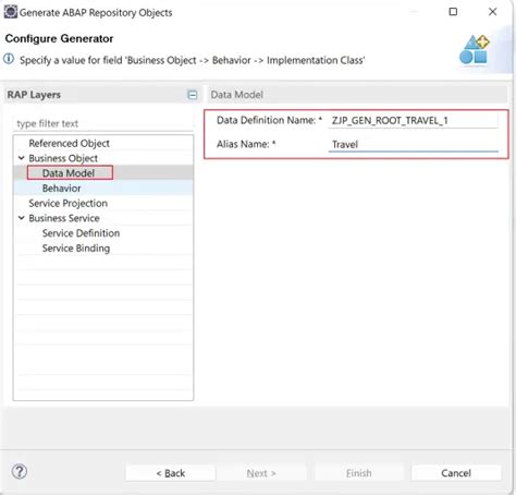 Abap Restful Application Programming Model 8 Rap Generator Wizard Discovering Abap