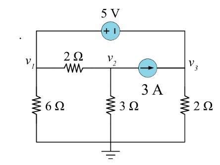 Solved Find V V And V Using Nodal Analysis Chegg Com