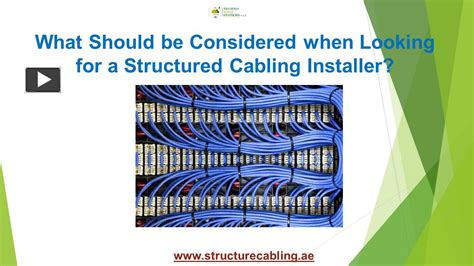 Ppt What Should Be Considered When Looking For A Structured Cabling Installer Powerpoint