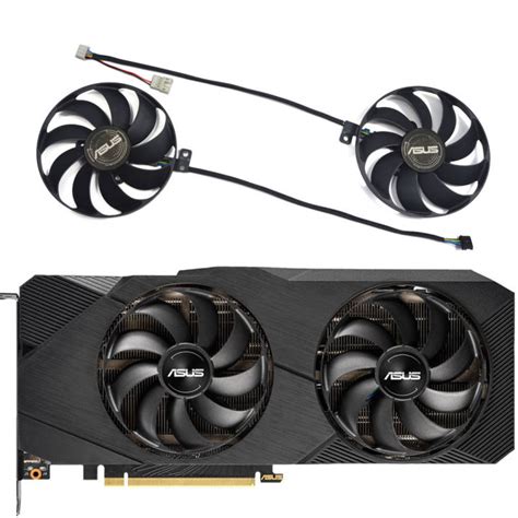 New 90mm 4pin T129215su Dual Rtx 2060s Evo Gpu Fan，for Asus Dual Rtx 2080s 2080 2070s 2070 2060s
