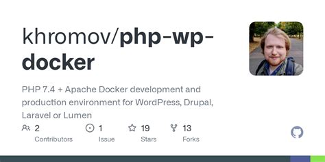 github khromov php wp docker php 7 4 apache docker development and