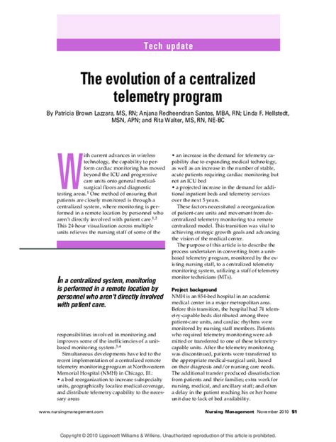 Pdf The Evolution Of A Centralized Telemetry Program