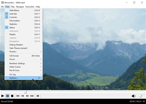 MPC HC Use MadVR Video Renderer