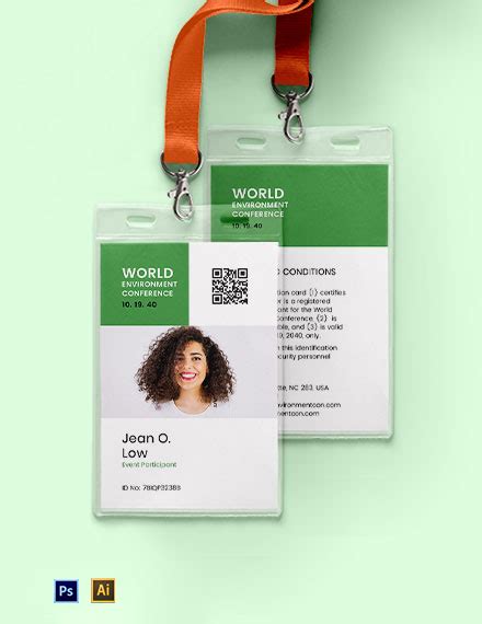 13 Event Id Card Templates Free Downloads
