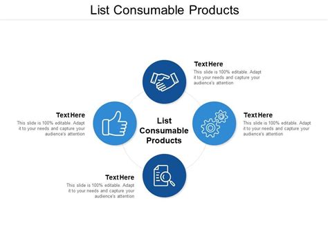 List Consumable Products Ppt Powerpoint Presentation Slides Outline Cpb