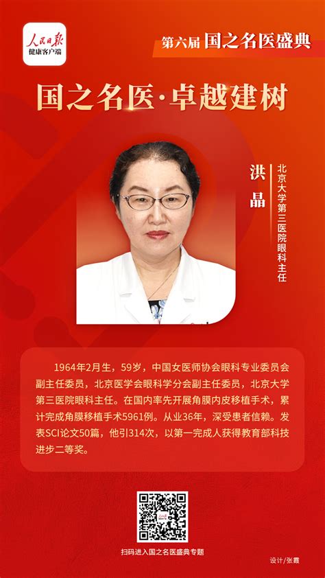 17位眼健康领域专家入选国之名医系列榜单 焦点新闻 健康时报网 精品健康新闻 健康服务专家