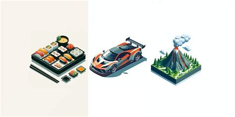 Dynamic Isometric Illustrations Dall·e Prompt Promptbase